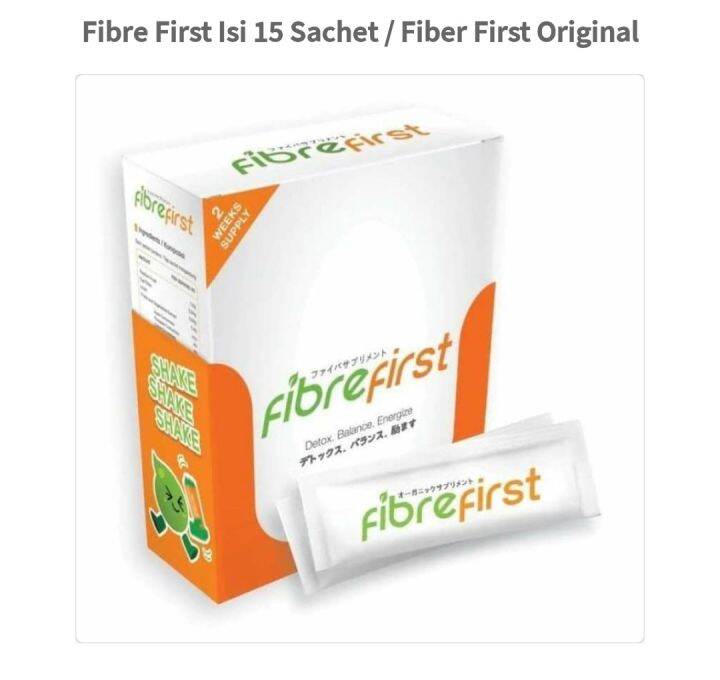 Fibre First Isi 15 Sachet / Fiber First Original | Lazada Indonesia