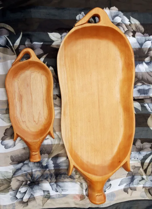 WOODEN LARGE LECHON TRAY,1 SET/PAIR | Lazada PH