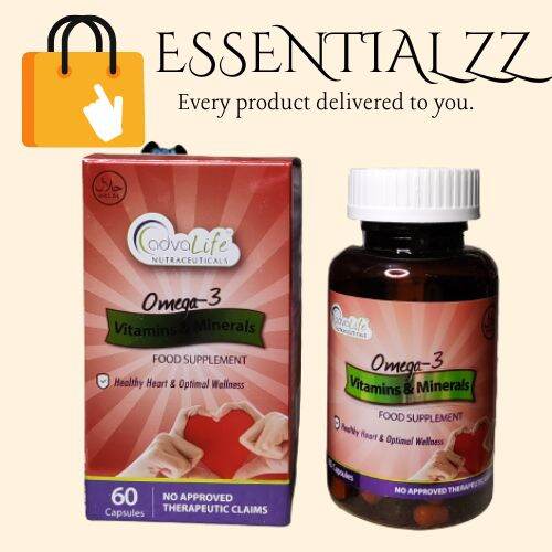 OMEGA -3 VITAMIN AND MINERALS 60CAPSULES ADVALIFE NUTRACEUTICAL | Lazada PH