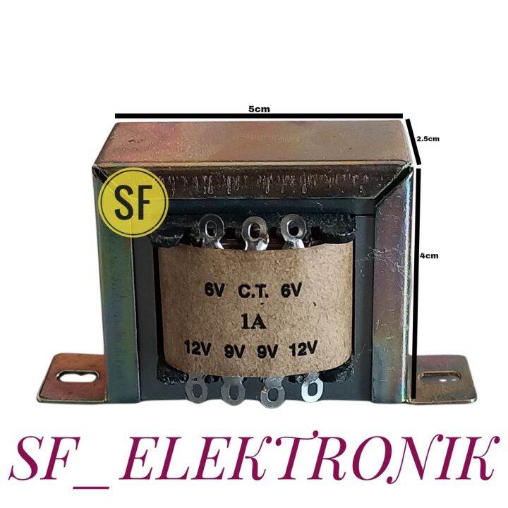 Trafo Transformator 1A CT 12V Merk SANLIN | Lazada Indonesia