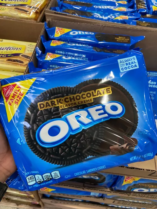 OREO DARK CHOCOLATE FAMILY SIZE COOKIES 482 grams | Lazada PH