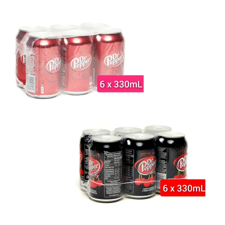 Dr. Pepper Regular / Cherry (6 x 330mL) | Lazada PH