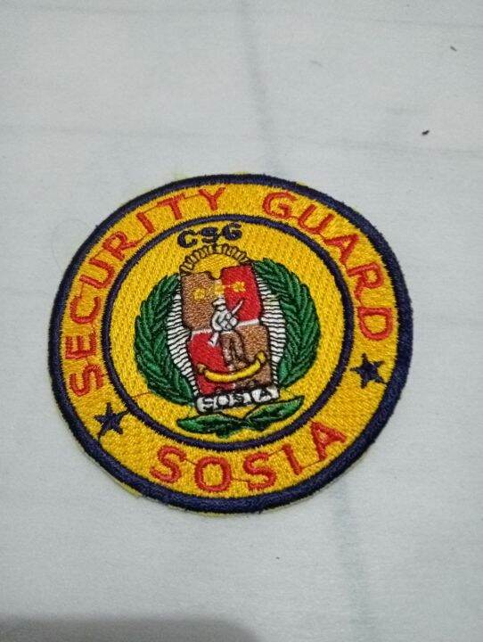 Social Patches Embroidery For Security Guard | Lazada PH