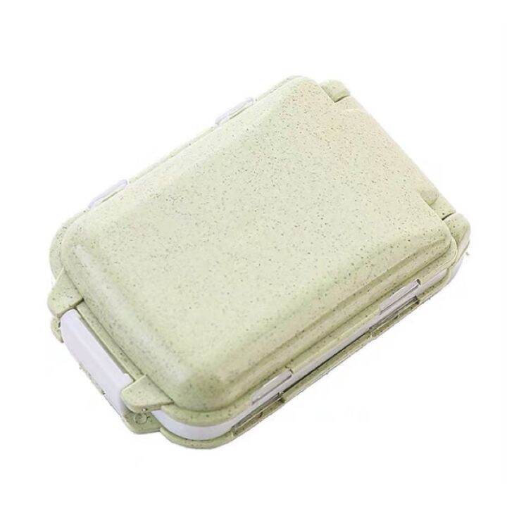 8 Divider 3 Layers Clamshell Design Medicine Tablet Pill Storage ...