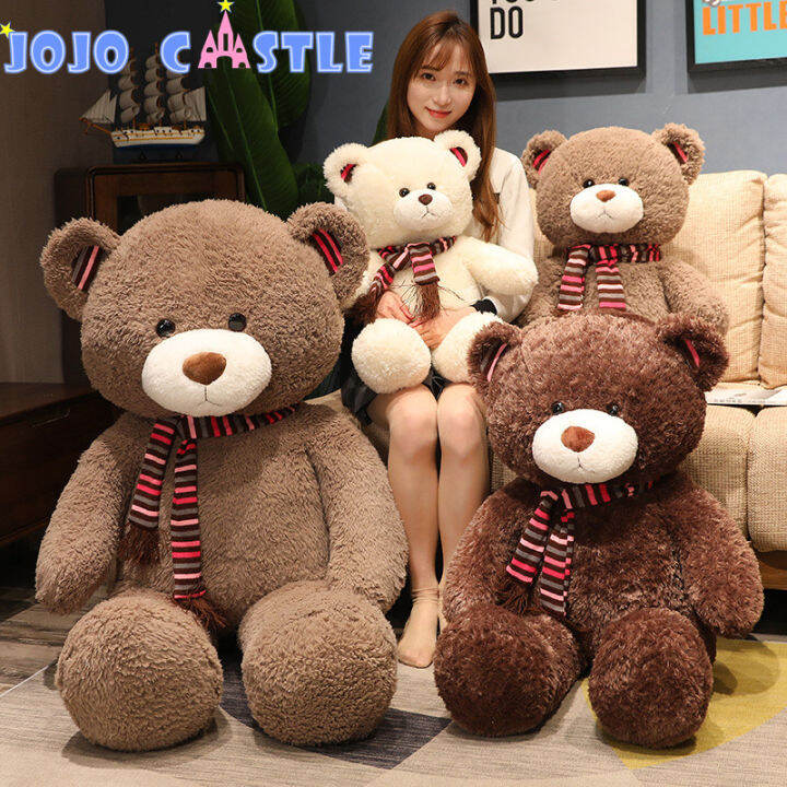 JOJO CASTLE Large Scarf Teddy Bear Plush Stuffed Toys Pillow Kawaii ...