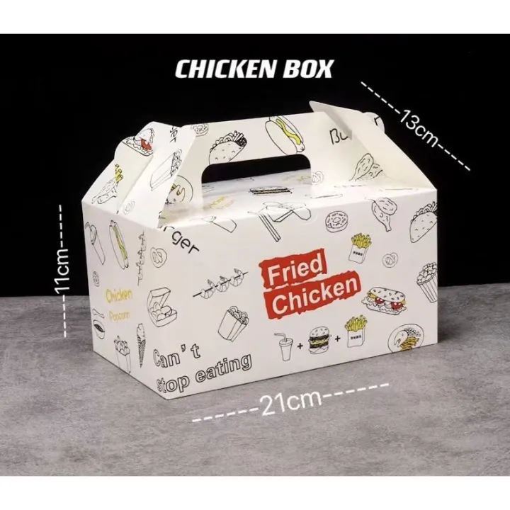 Chicken box white color 25pcs per pack | Lazada PH