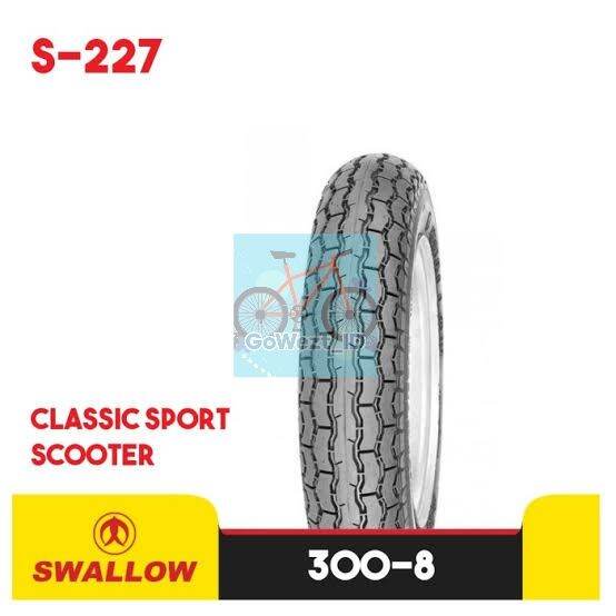 Ban Luar Motor Vespa Ukuran 300-8 S227 350-8 S219 Swallow Ring 8 Artco Gerobak Angkong Tubetype ...