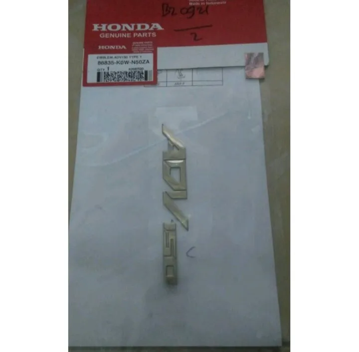 emblem logo tulisan adv 150 gold emas original honda 1 pcs | Lazada ...