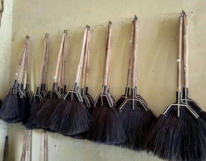 Sapu Injuk Gagang Rotan Asli Anti Rontok | Lazada Indonesia