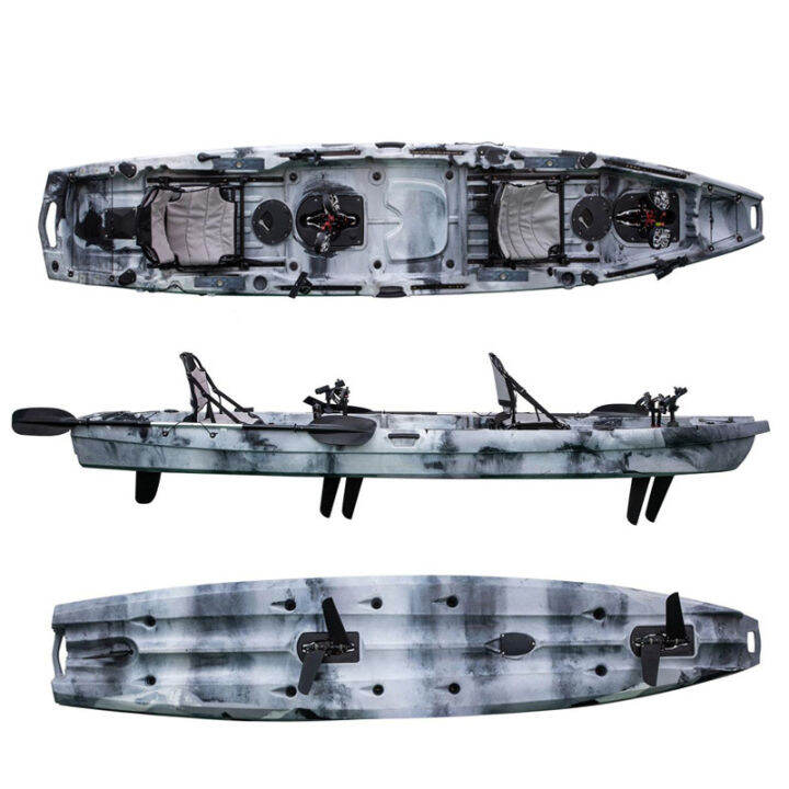 2021 New 2+1 Pedal Canoe Multi-Person Kayak Pedal Kayak Maya Kayak ...