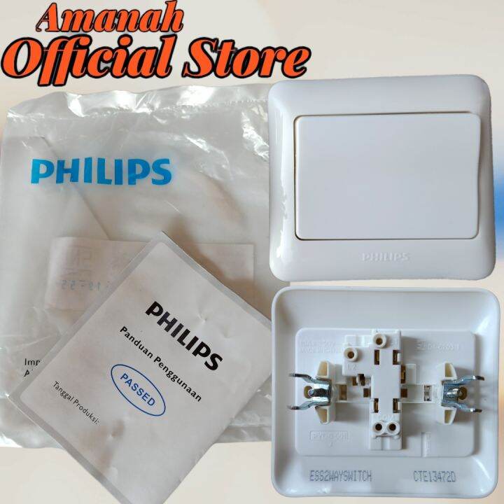 Saklar Philips esensial tunggal switch kualitas bagus kilat | Lazada ...