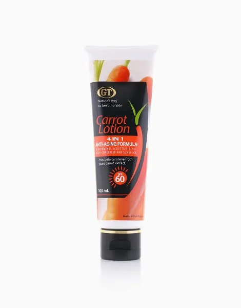 GT Carrot Lotion 4 in 1 Anti- Aging Formula SPF 60, 100ml | Lazada PH