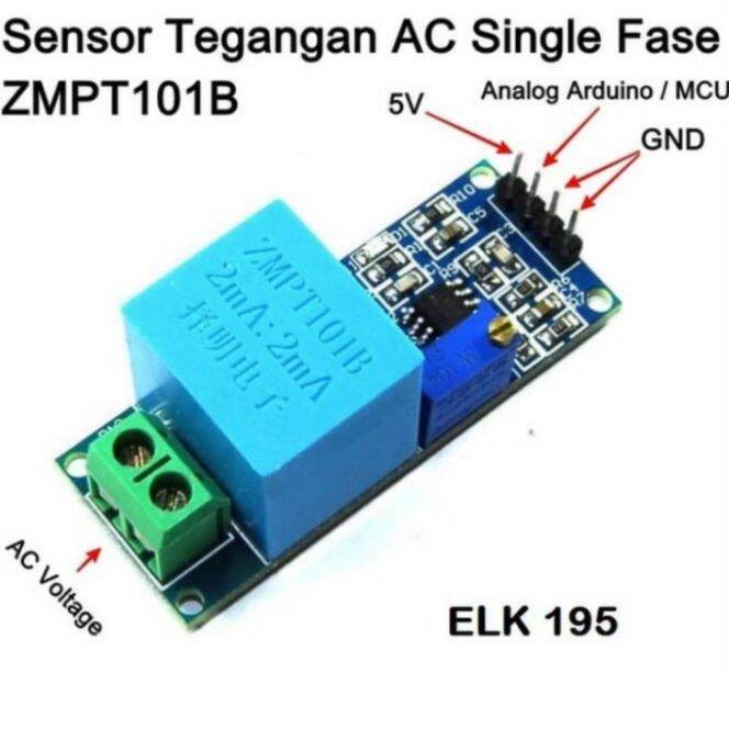 ZMPT101B Sensor tegangan AC Listrik PLN 220V 250V sensor voltage ...