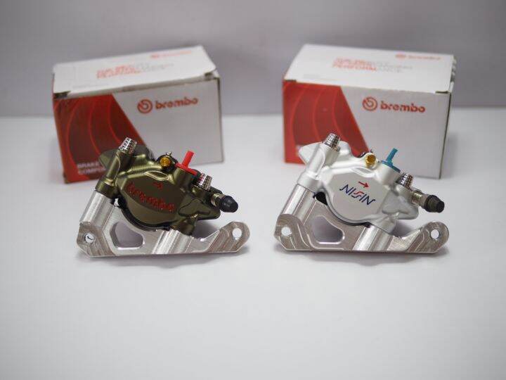 🅰️🅰️ปั้มเบรคล่าง ปั้มเต่านิชชินพร้อมขาจับและน๊อตจับปั้ม 2 ตัว งาน10 A ...