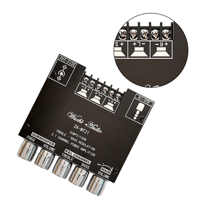 ZK-MT21 Bluetooth-compatible 2.1 Channel Bass Power Subwoofer Amplifie ...