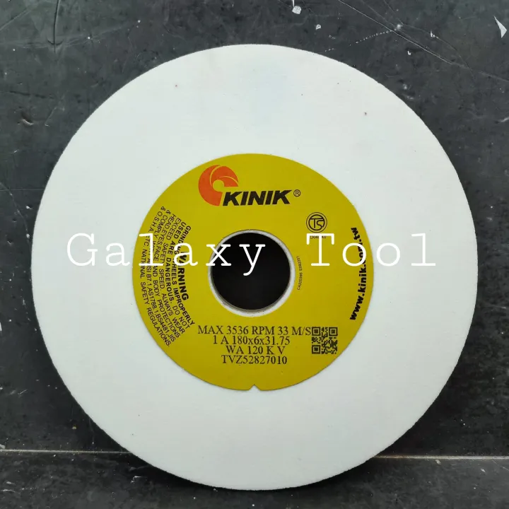 Batu Gerinda Kinik 180 x 6 x 31.75 Surface Grinding Wheel WA 120 KV 1A ...