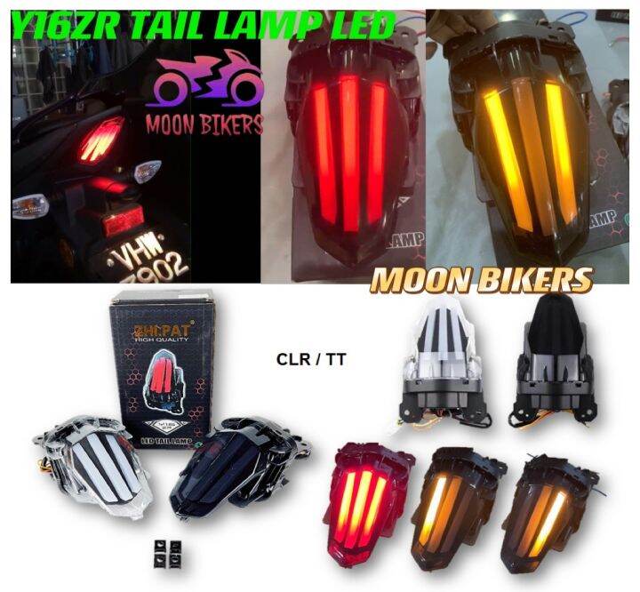 Y16ZR LC135-V8 FI TAIL LAMP LED YAMAHA Y16 LAMPU BELAKANG DEPAN BRAKE ...