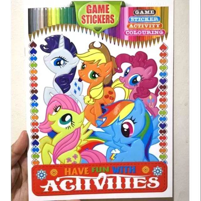 My Little Pony Activities, Activity & Coloring Book for kids/preschool ...