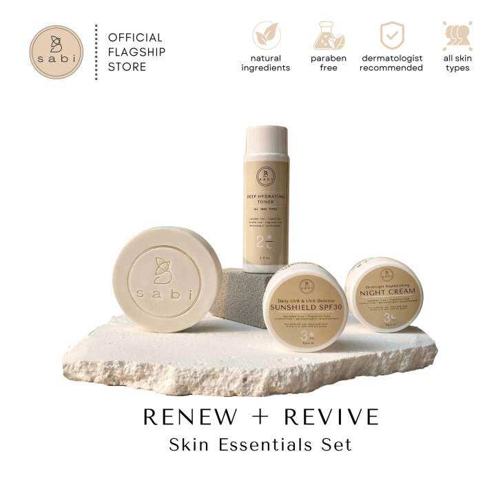 SABI Renew + Revive Skincare Essentials 4pc Set | Lazada PH