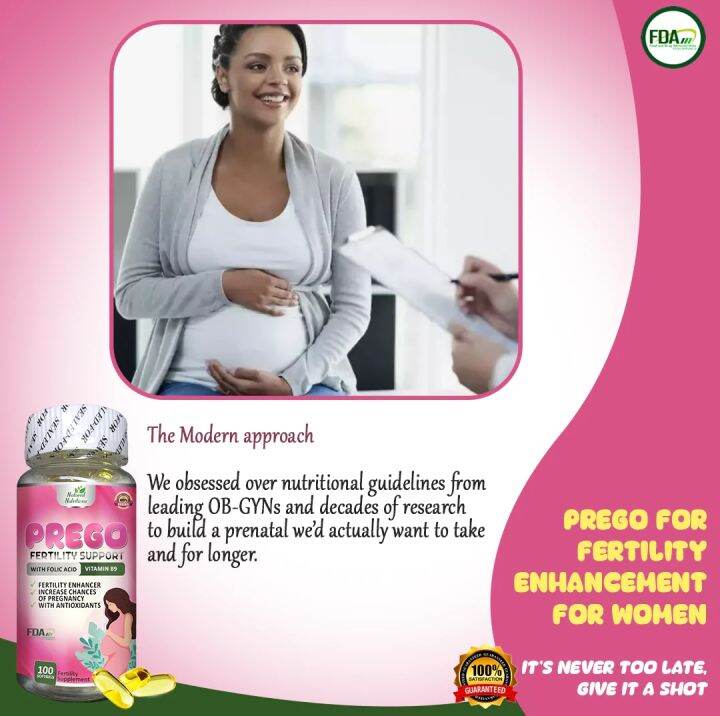 PREGO Fertility Enhancement for Women/ PCOS and MAYOMA Treatment. 100 ...