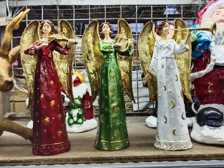 Christmas Angels with Instrument - Christmas Decorations (Approximate ...