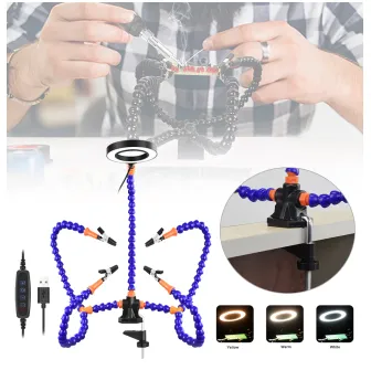 ready Table Clamp Soldering Helping Hands Third Hand With 5 Flexible ...