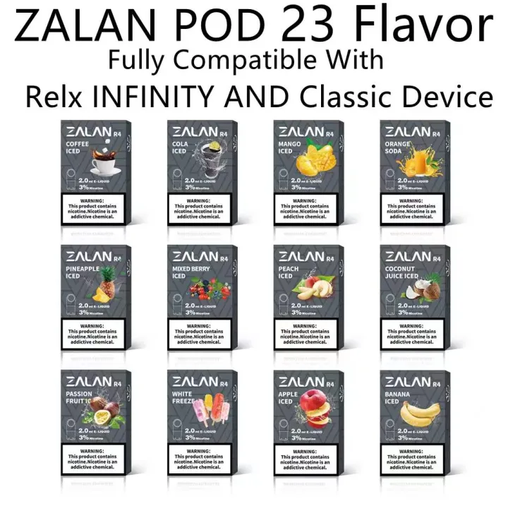 ZALAN POD 2022 original R4 infinite juice pods/ disposable pod ...