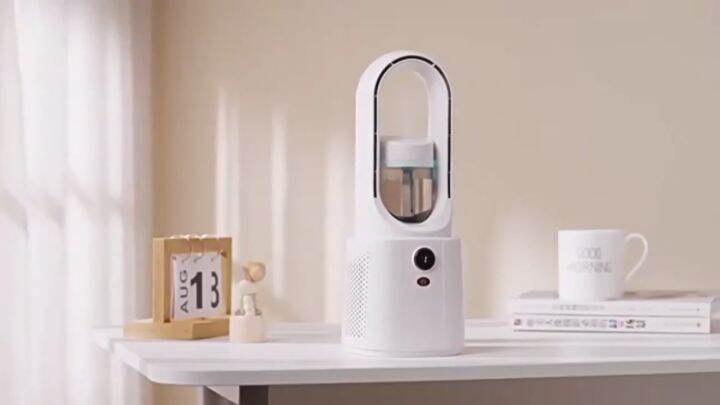 portable vertical spray fan humidifier | Lazada PH