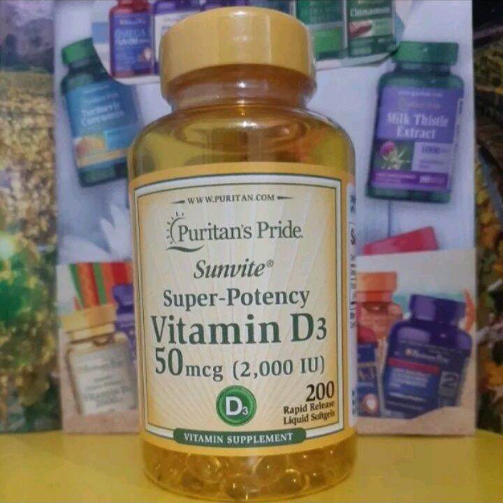 Vitamin D3 2000 iu 200 softgels EXPIRY: May 2024 Puritan's Pride Support Bones and Teeth | Lazada PH