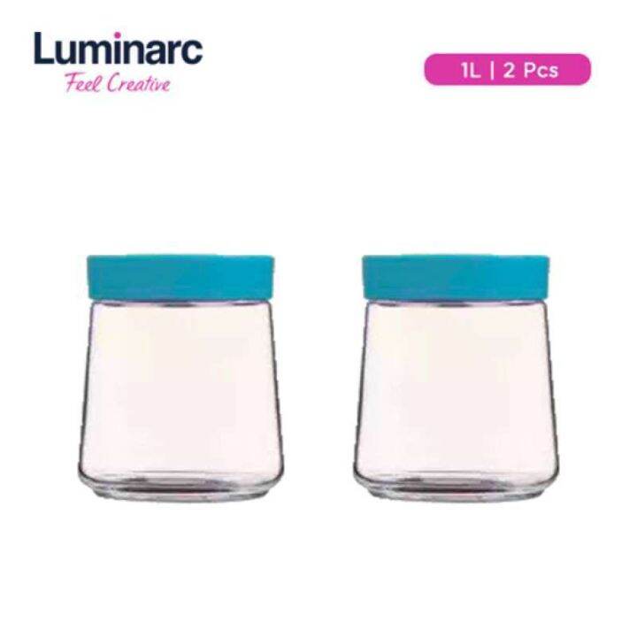 luminarc toples/jar swing blue 0,75liter P6450 | Lazada Indonesia