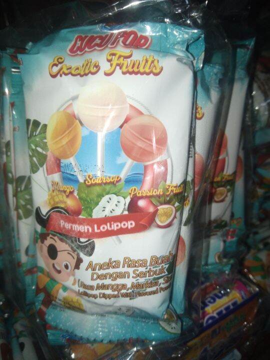 permen loly cucu pop exotic fruits 1pack isi 20 pcs | Lazada Indonesia