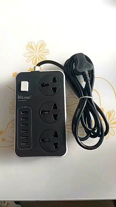 My boss 6 USB port 3 universal power strip extension plug power socket ...