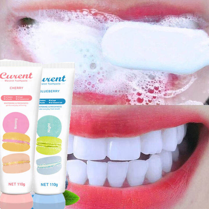 Macaron Teeth Whitening Toothpaste Ubat Gigi Blueberry Cherry ...