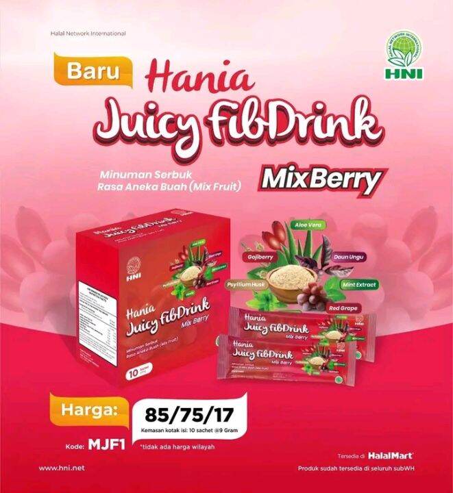 Hania Juicy Fib Drink HNI HPAI | Lazada Indonesia