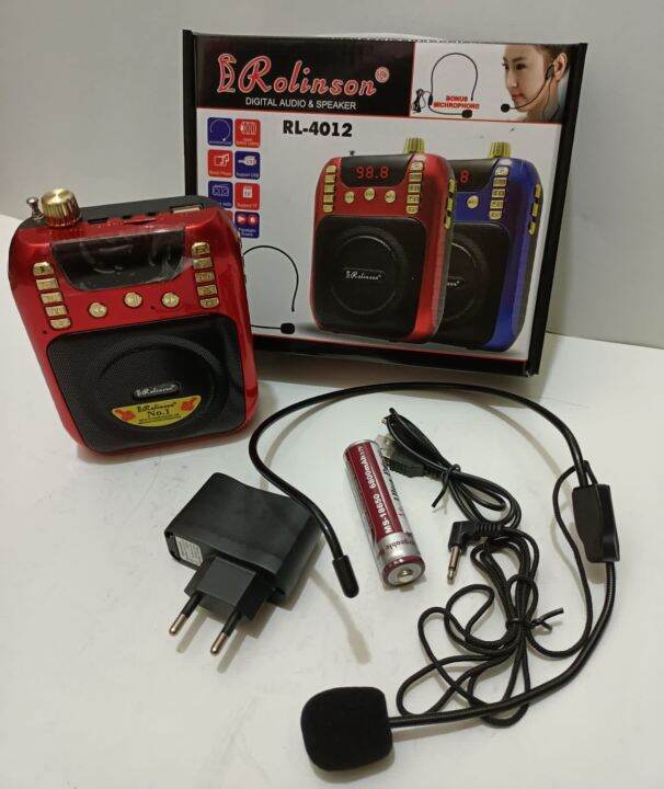 speaker microphon Rolinson RL-4012 speaker pinggang | Lazada Indonesia