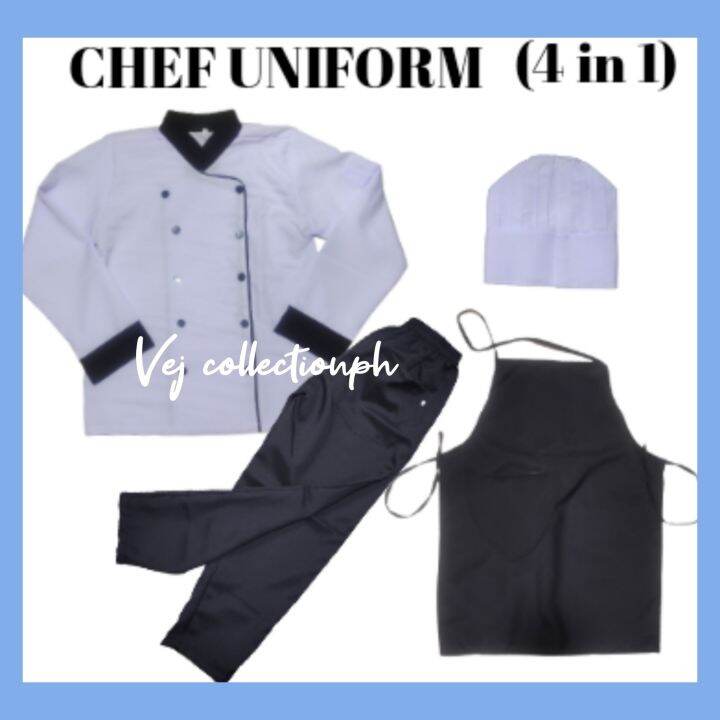 CHEF UNIFORM ( 4 IN 1 ) | Lazada PH