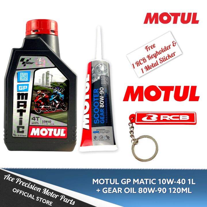 Motul GP Matic 10W-40 1L + Gear Oil 80W-90 150ml | Lazada PH