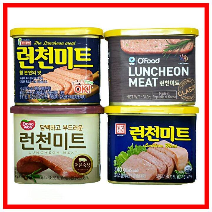 Korean Luncheon Meat Lotte,Hansung,Dongwon,O'food 340g (Authentic) | Lazada PH