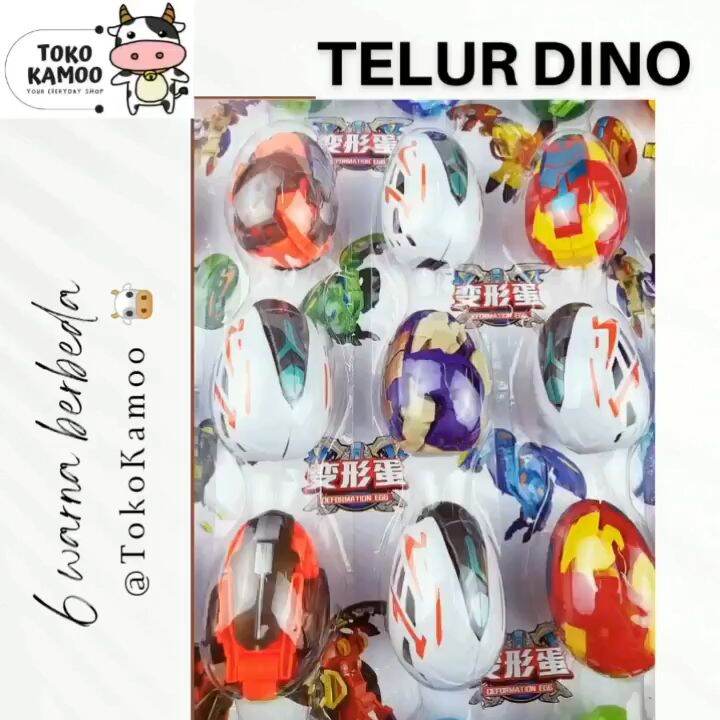 MAINAN MEKANIK TELUR DEFORMASI SIMULASI TRANSFORMASI DINOSAURUS ...