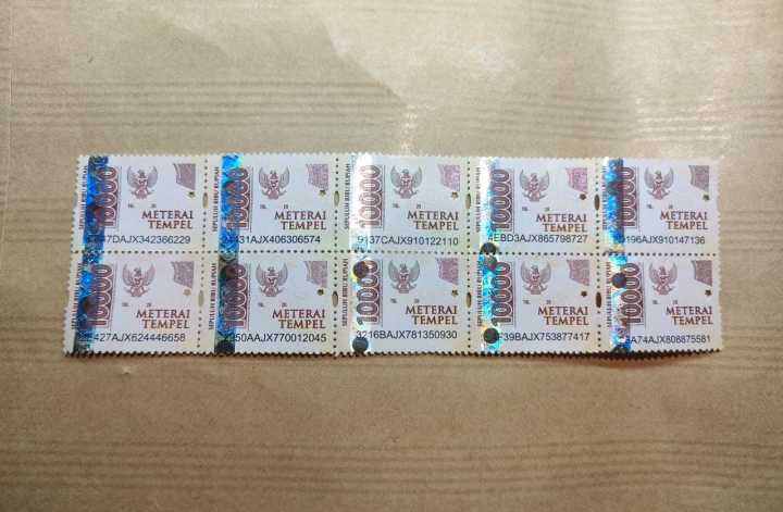 materai 10000 10.000 asli | Lazada Indonesia