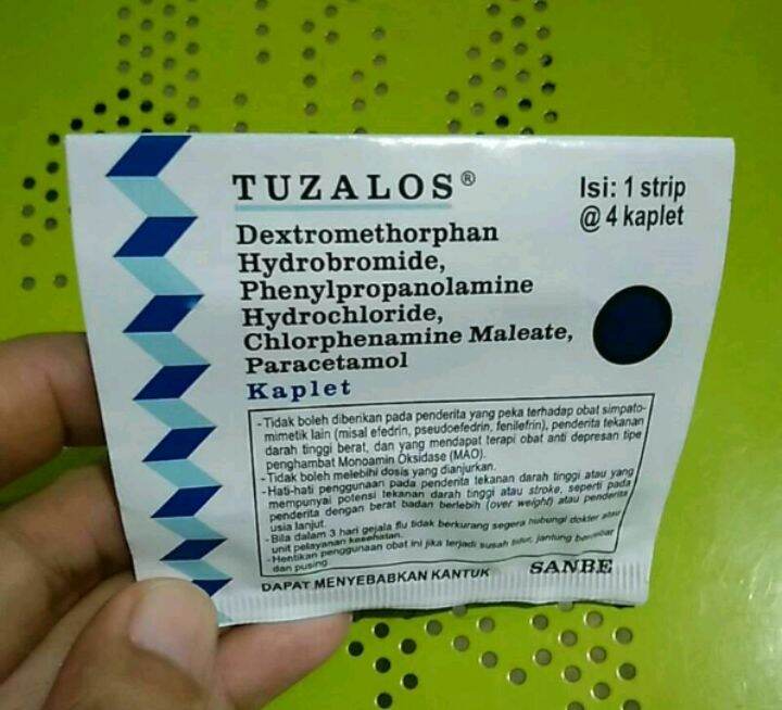 TUZALOS® Kaplet (Obat Batuk, Pilek, Flu, Panas, Demam, Sakit Kepala ...