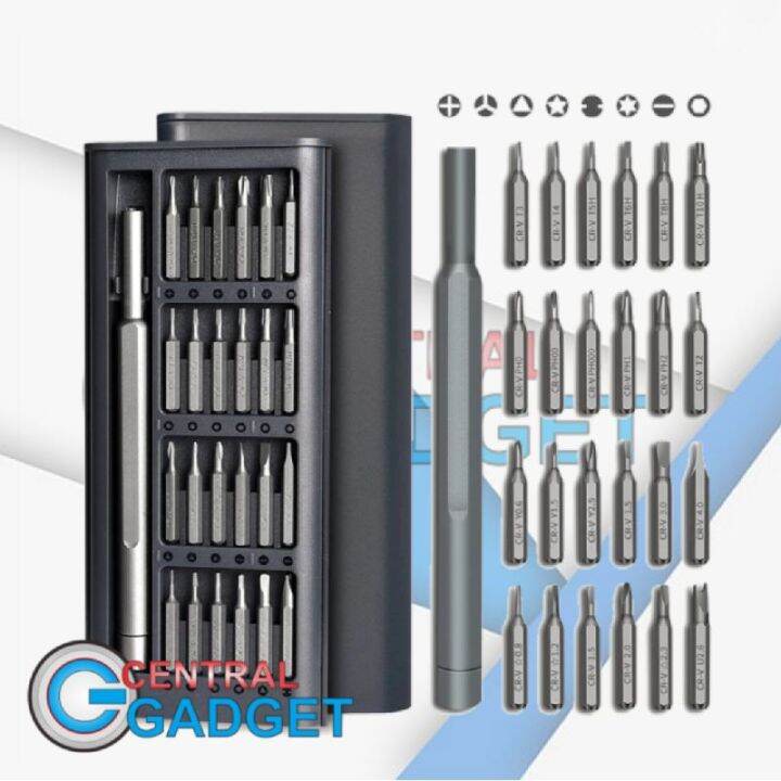 Obeng Set Lengkap 24 in 1 Alat Servis Hp Jam Tangan Kacamata Obeng Set ...