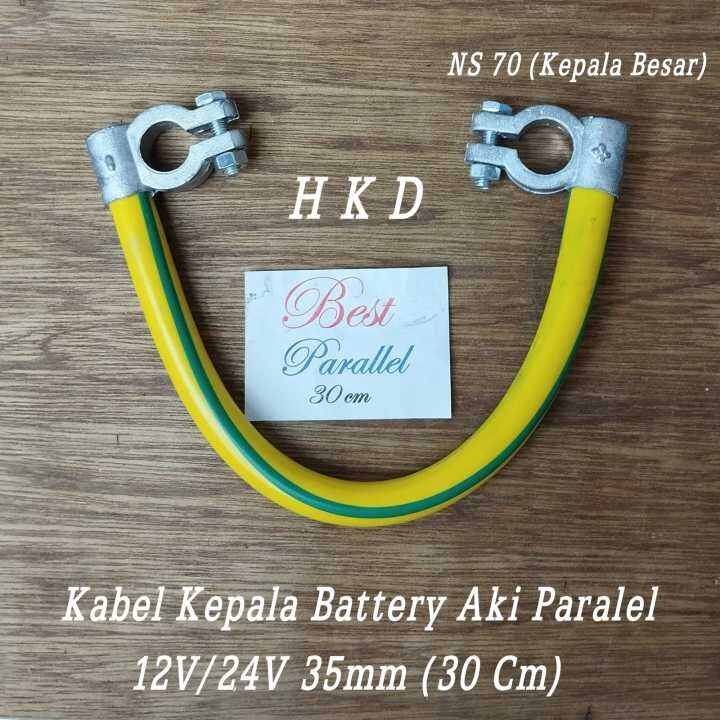 KABEL KLEM KEPALA AKI MOBIL PARALEL 12V/24V 35MM 30CM " BEST " | Lazada Indonesia