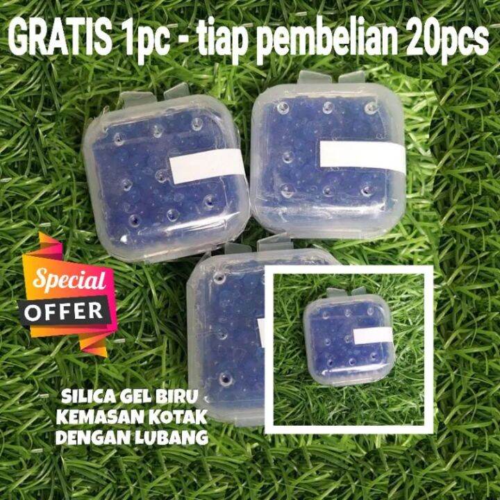 Silica Gel Biru box lubang Anti lembab jamur Non food grade Desiccant ...