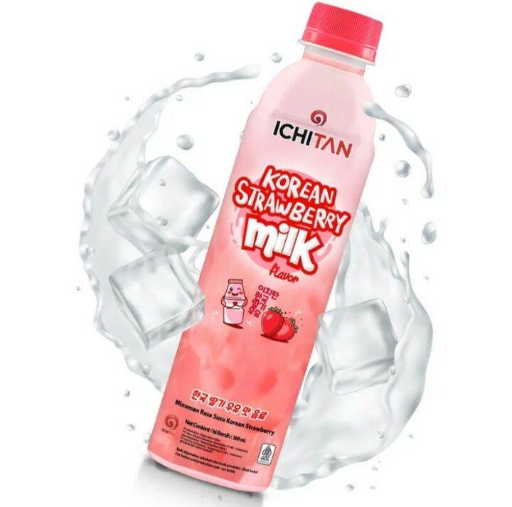 Ichitan Korean Strawberry Milk 300ml [3 Botol] | Lazada Indonesia