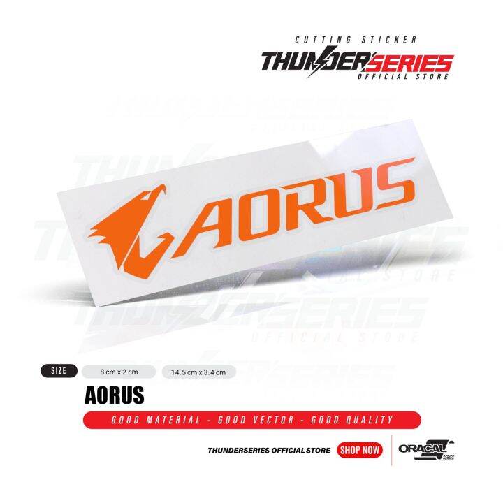 TS Cutting Sticker Aorus - Gigabyte | Stiker Aorus | Stiker Pc ( 14,5 ...