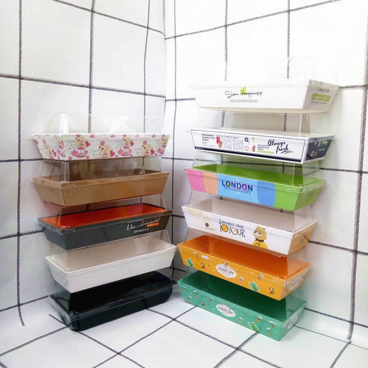 Towel Roll Sandwich Box Hot Dog Box Sitting Dog Cake Box Rectangular ...