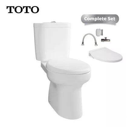 Toto Set Kloset Duduk Eco Washer CW420J Single Flush Original | Lazada ...