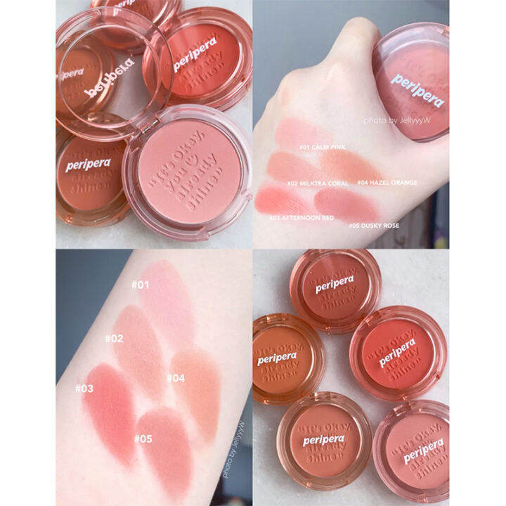 Spot Goods Peripera PERIPERA Sunshine Blush Warm Almond Pink Spring and ...