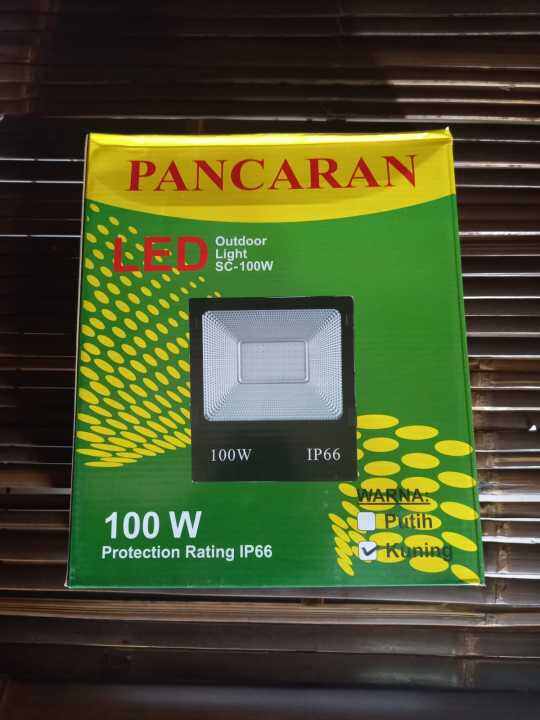 lampu sorot LED sc 100 wat kuning pancaran | Lazada Indonesia